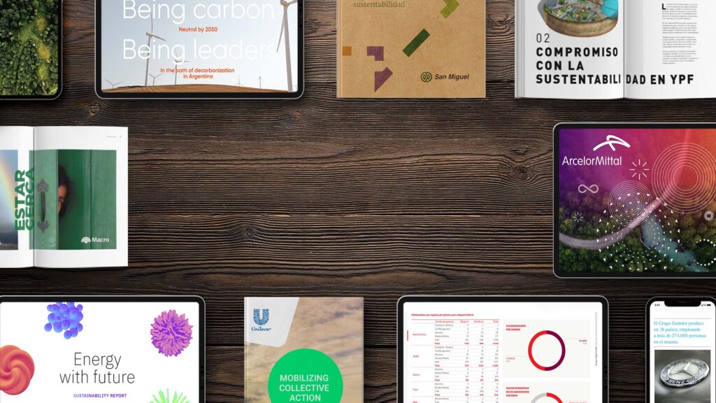Sustainability Report Design - International design agency - 2023