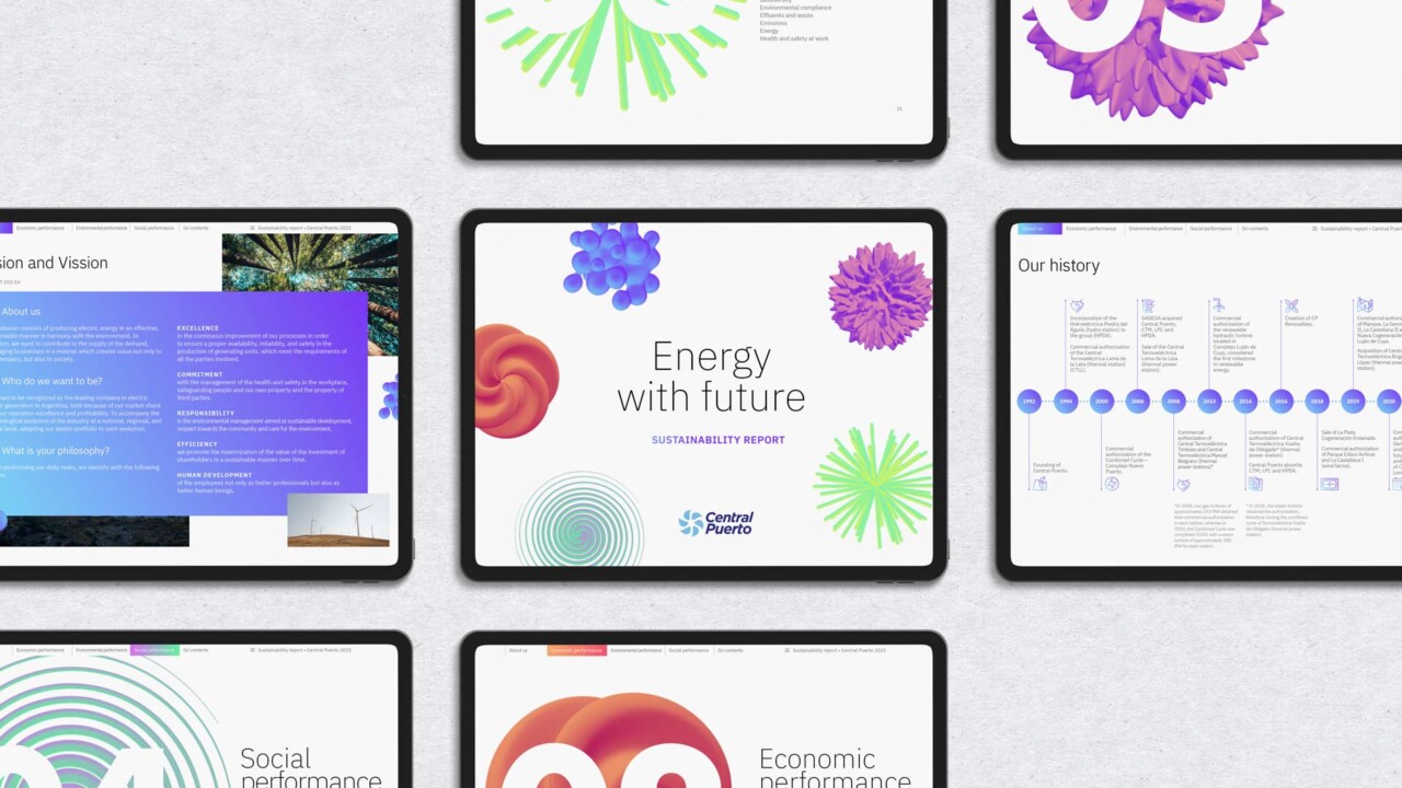 Sustainability Report Design - International design agency - 2023